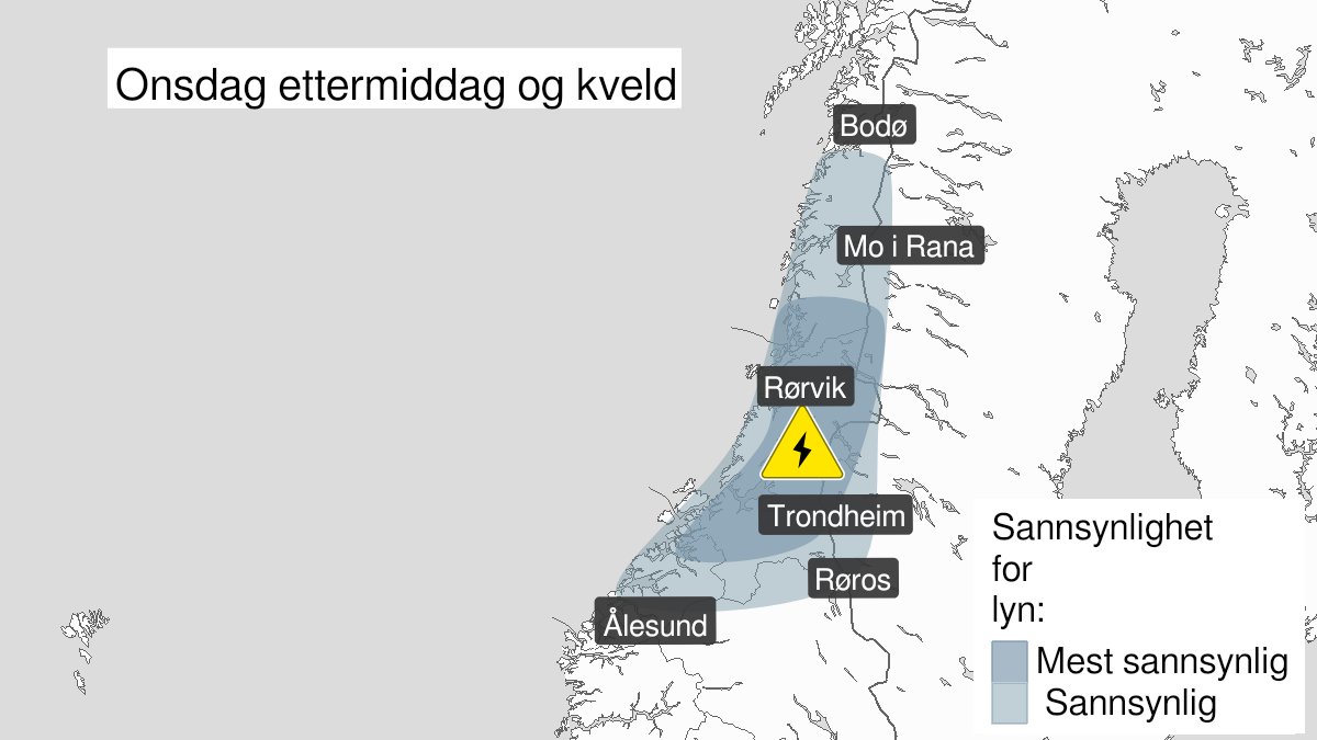 Har Sendt Ut Farevarsel Venter Tordenvær Med Mye Lyn Nrk Nordland