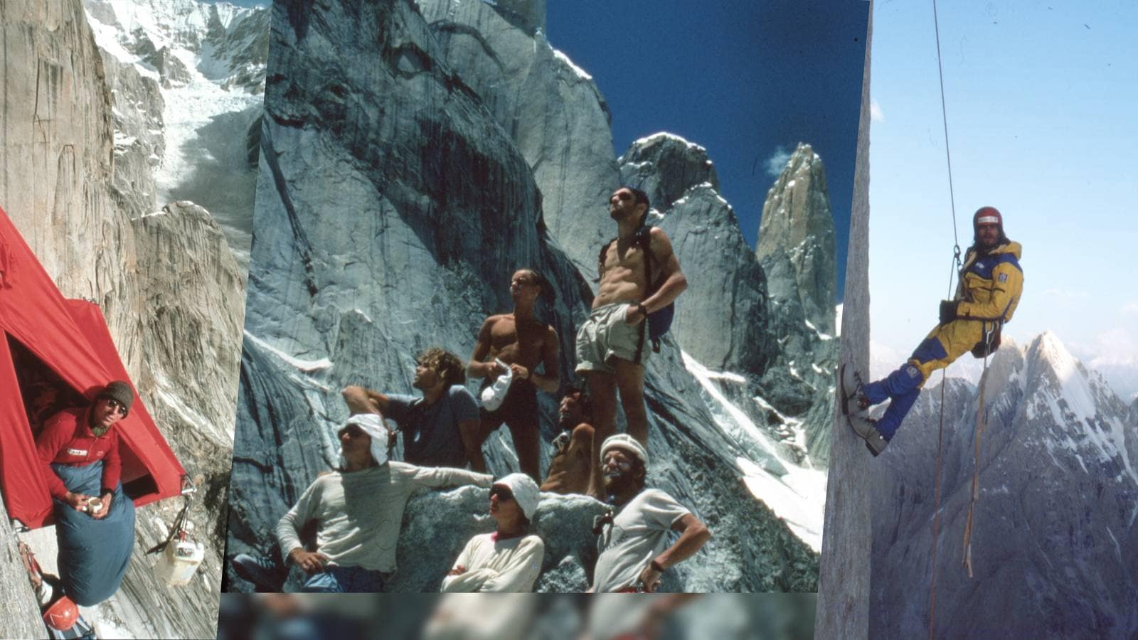 Trango-ekspedisjonen i 1984 med Hans Chr. Doseth, Finn Dæhli, Stein P. Aasheim og Dag Kolsrud ...