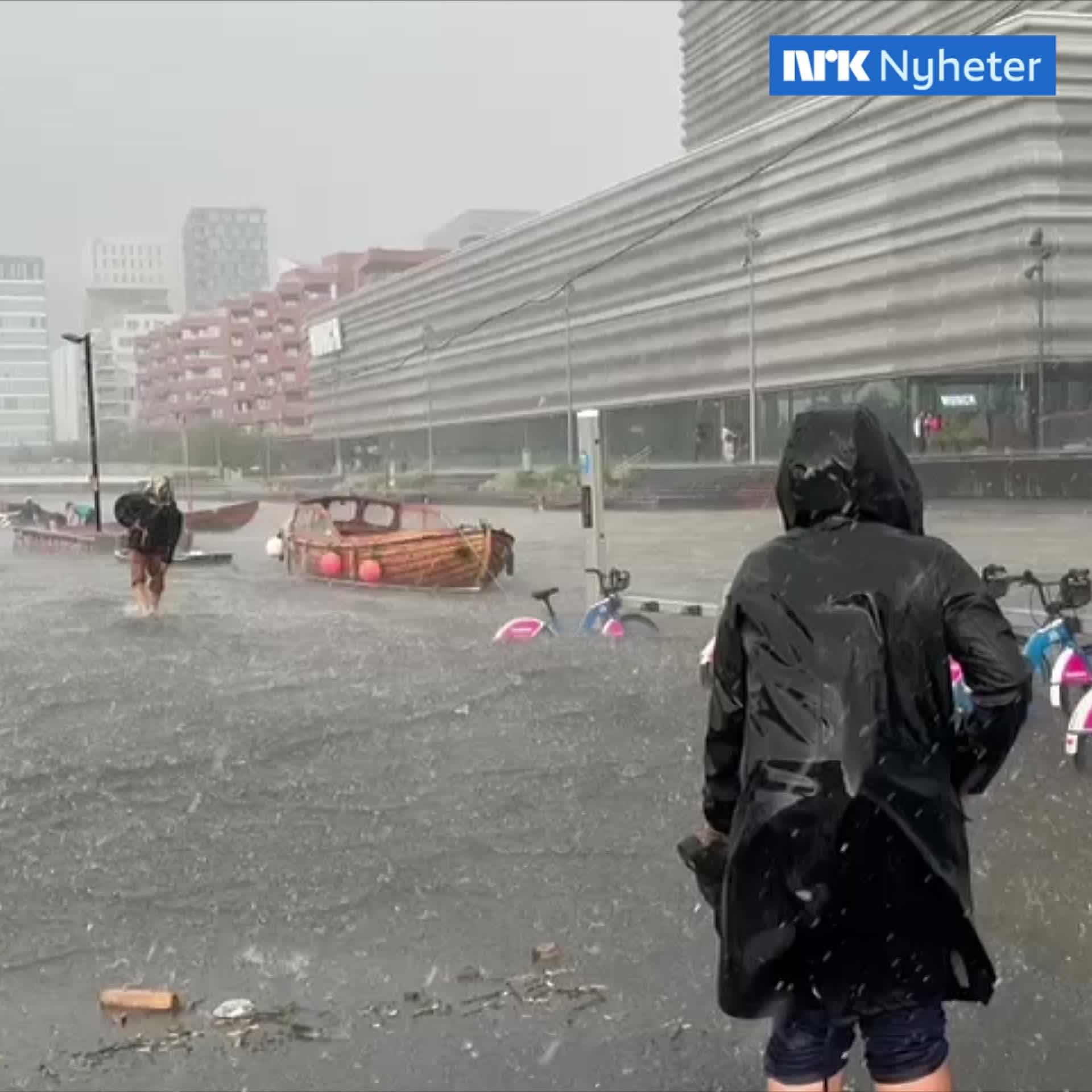 Oversvømmelse i Bjørvika – NRK