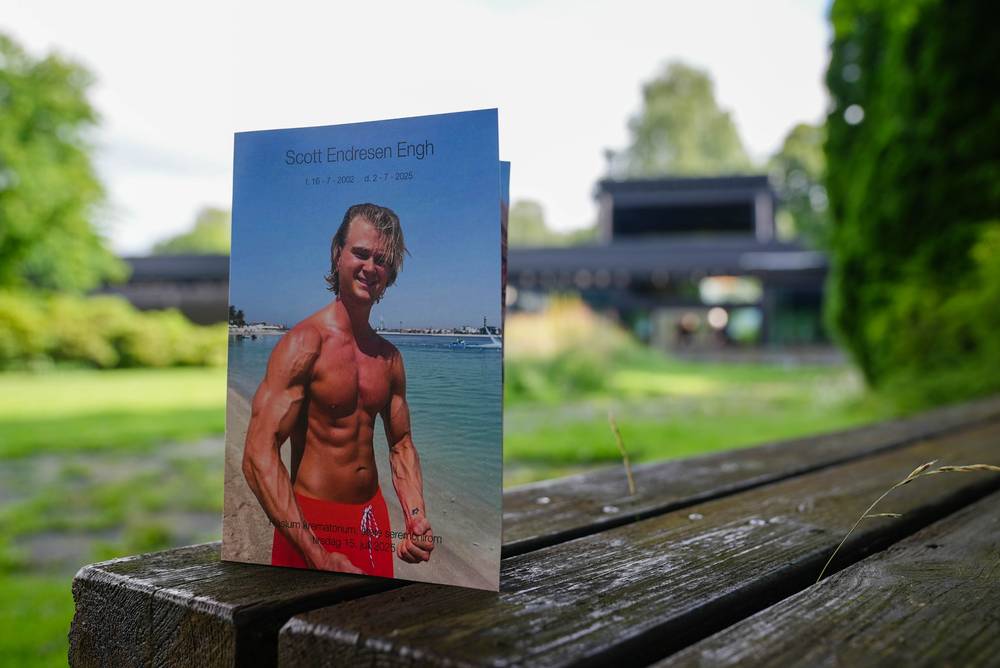 Scott Engh (22), kjent som «Coach Engh», begraves på Haslum kirkegård i ...