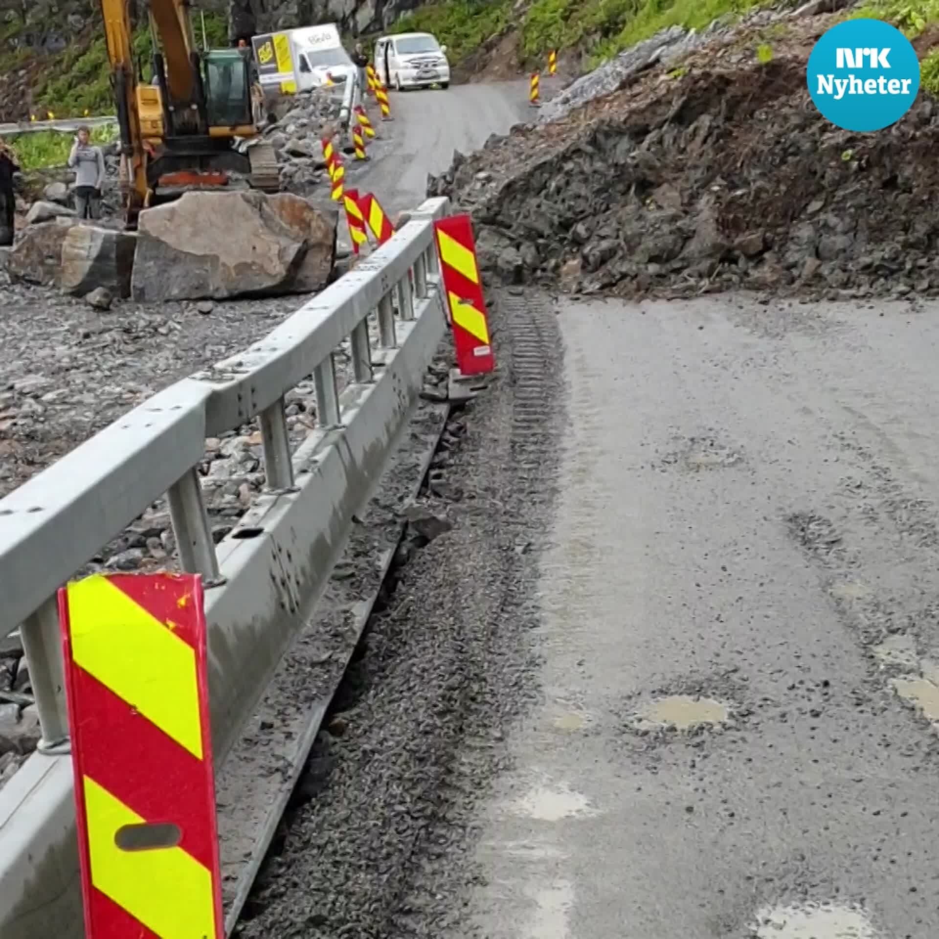 Nær tatt av skred i Åfjord – NRK
