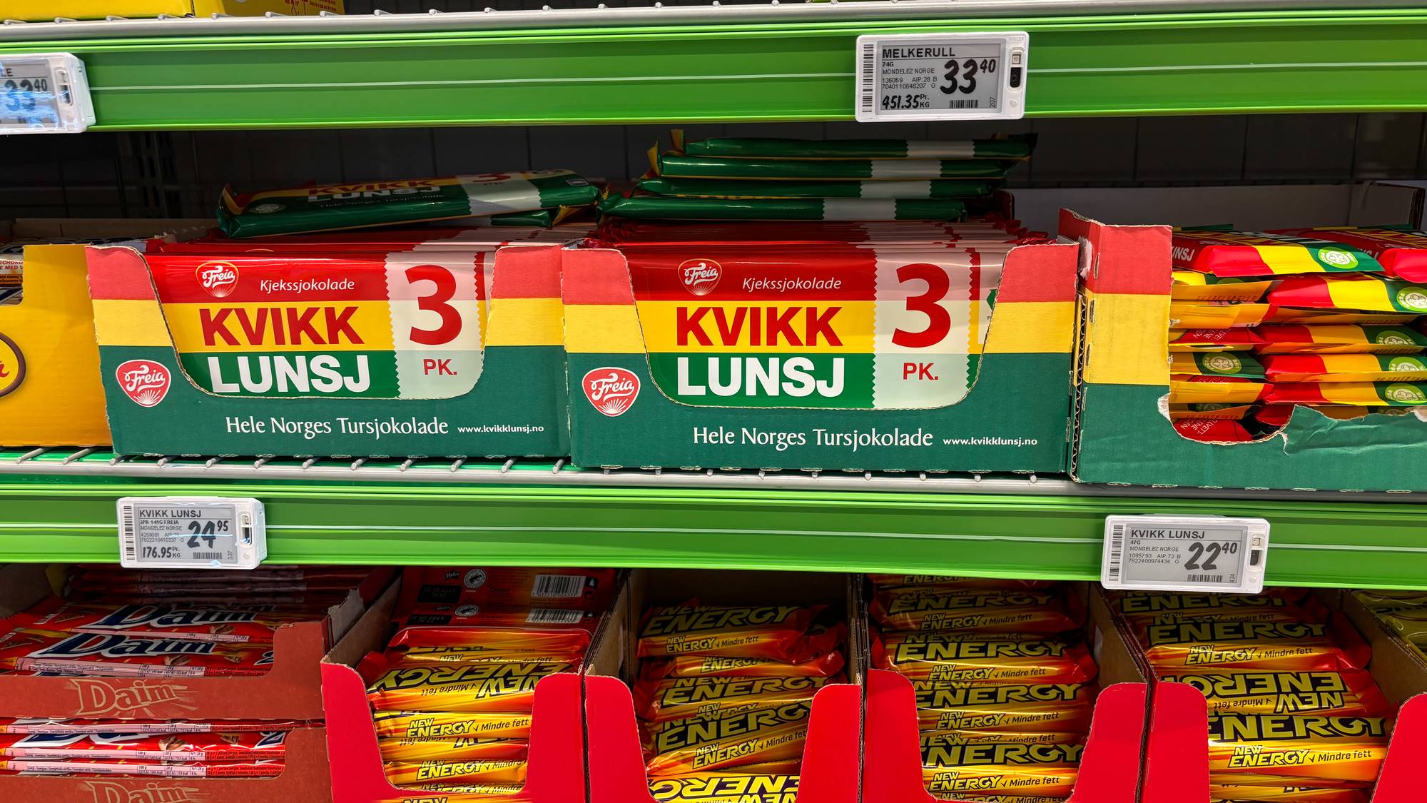 Kvikk lunsj-krøll for Kiwi – priskrigen i påsken tar form – NRK Nordland