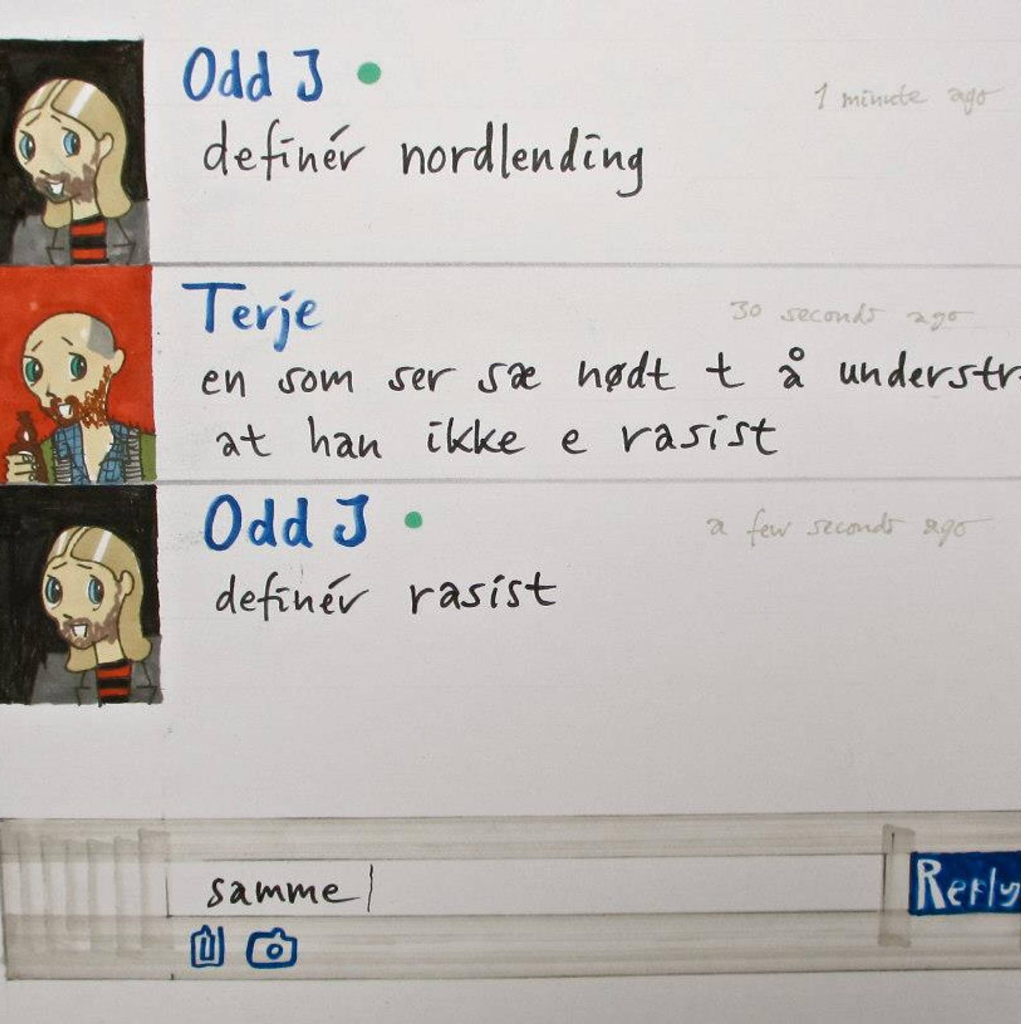 Lager Facebook-tegneserie om venner – NRK Kultur og underholdning