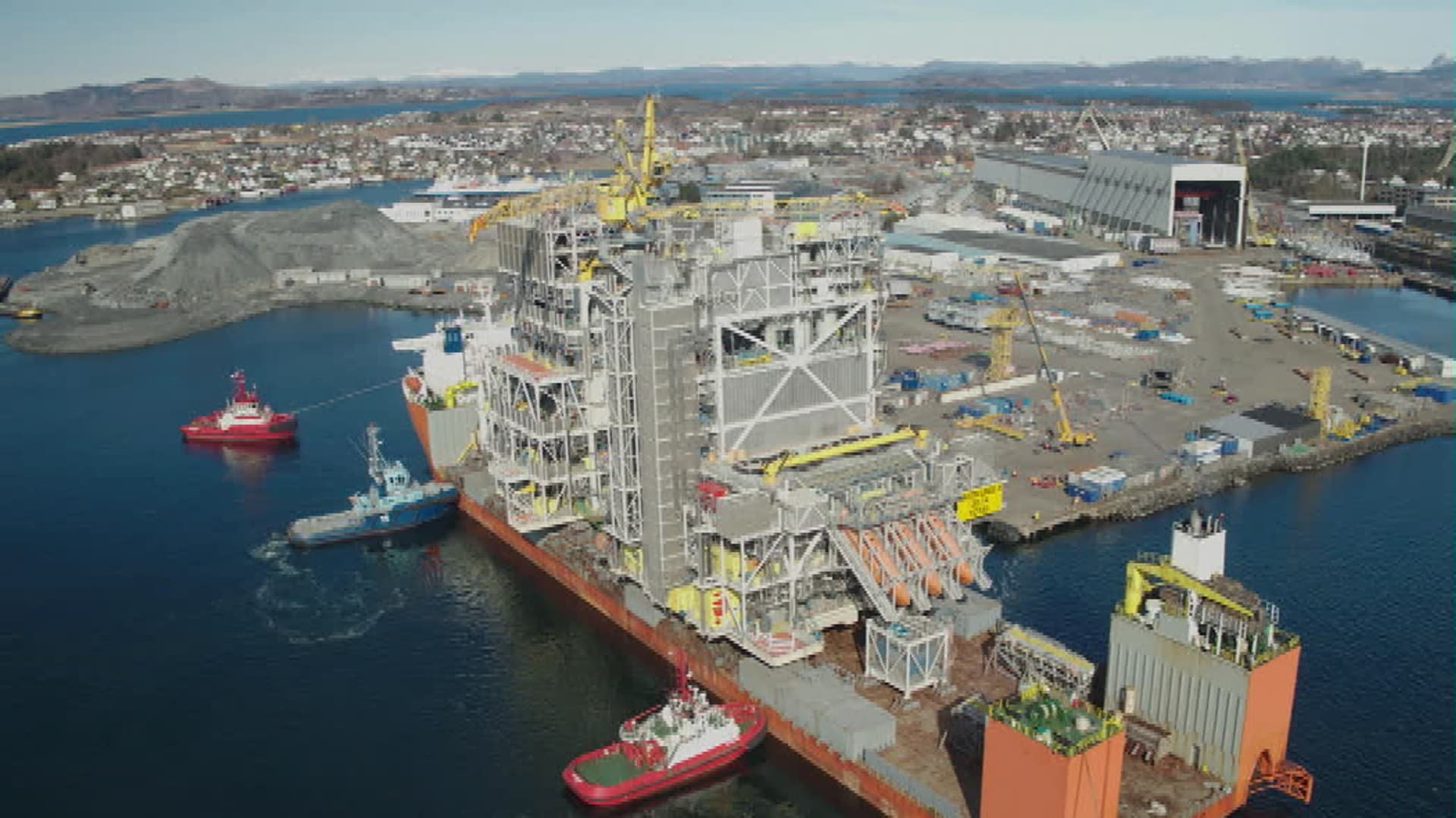 Martin Linge-plattformen på plass på Rosenberg – NRK