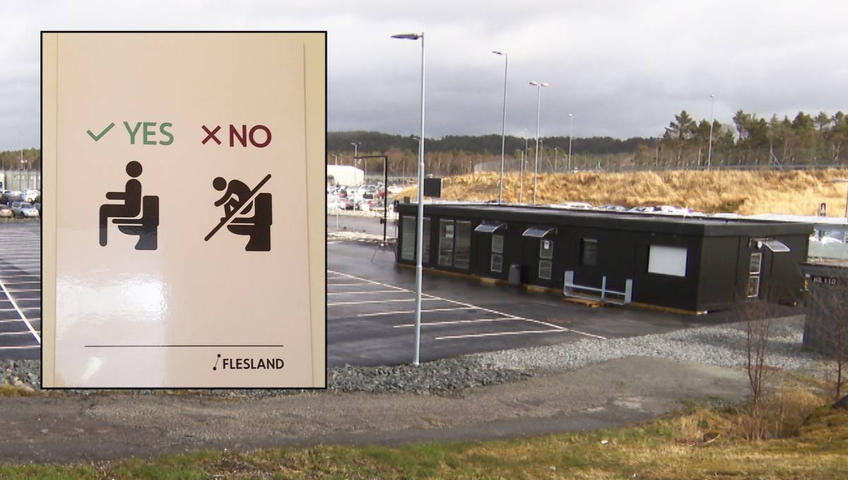 Avinor måtte fjerne dette skiltet – NRK Vestland