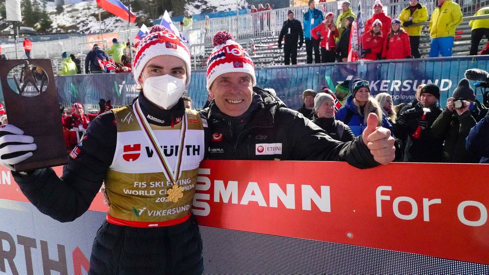 Ski-VM: Marius Lindvik takket faren etter gull i normalbakken i hopp i ...