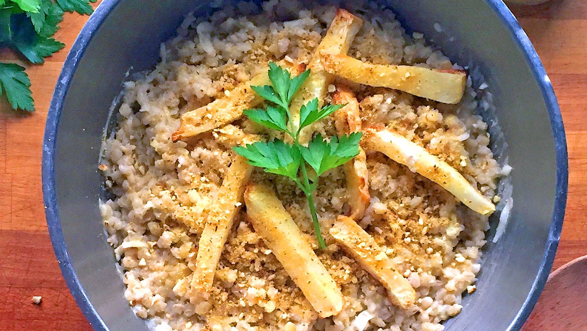 Byggotto med bayerøl og eple – NRK Mat – Oppskrifter og inspirasjon