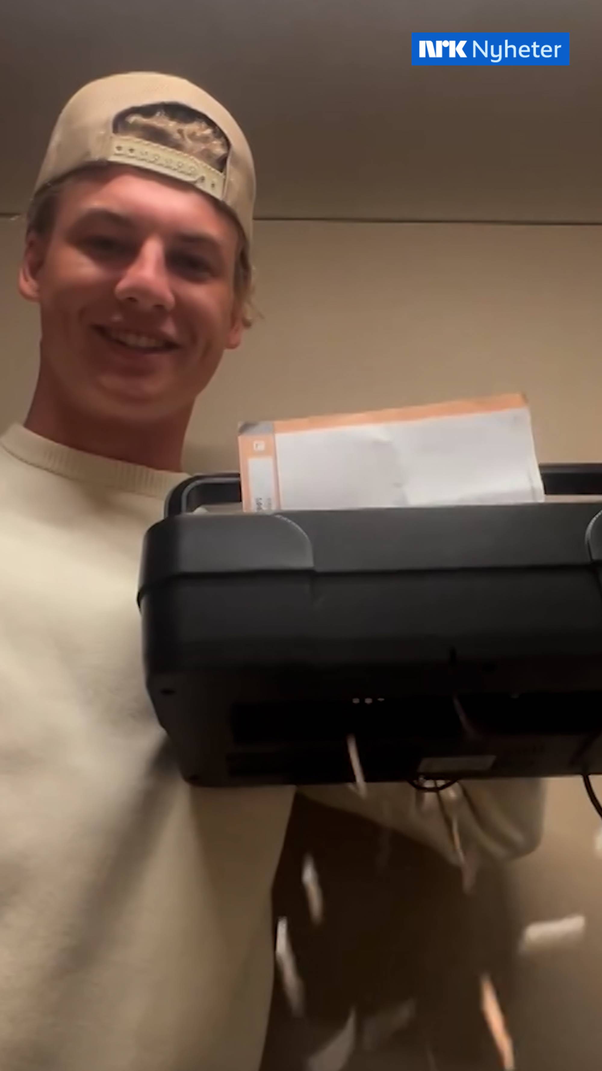 AUF-leiar Gaute Skjervø reagerer på video der Henrik Lie Viken frå ...