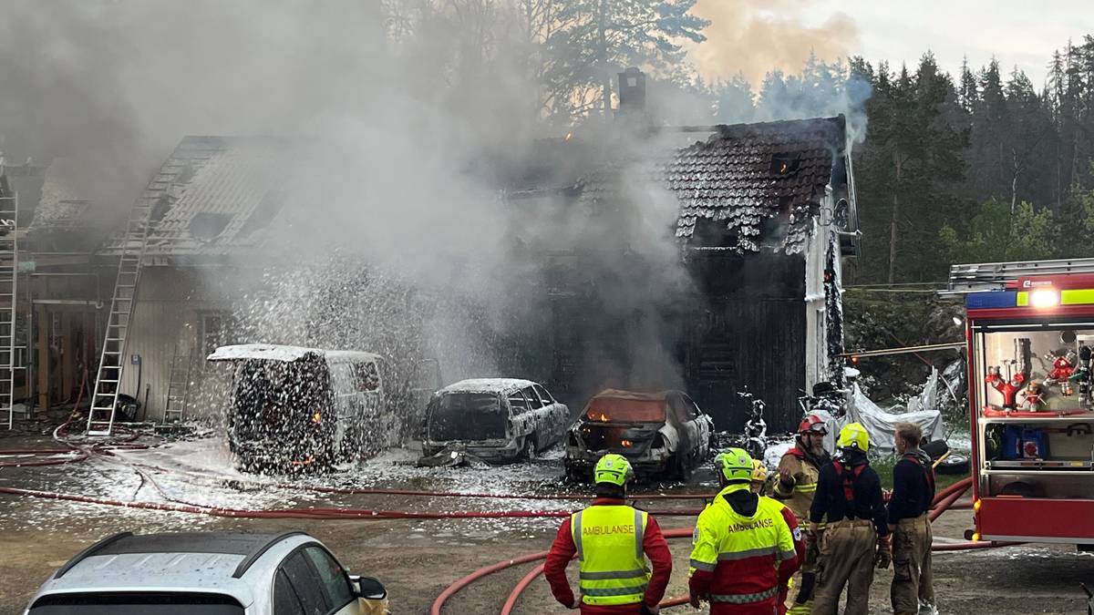 Fem personer til legevakt for sjekk etter brann i hus i Nordre Frogn – Stor-Oslo