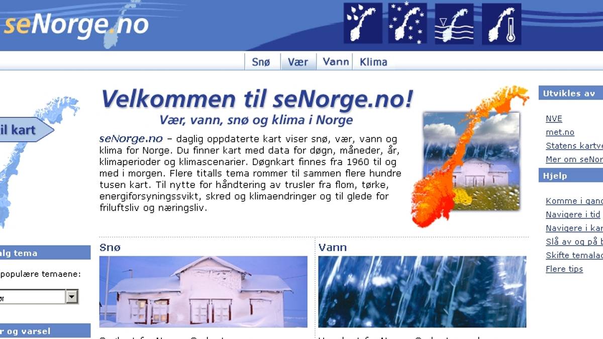 Lanserer klimakart for Norge – NRK Norge – Oversikt over nyheter fra ...