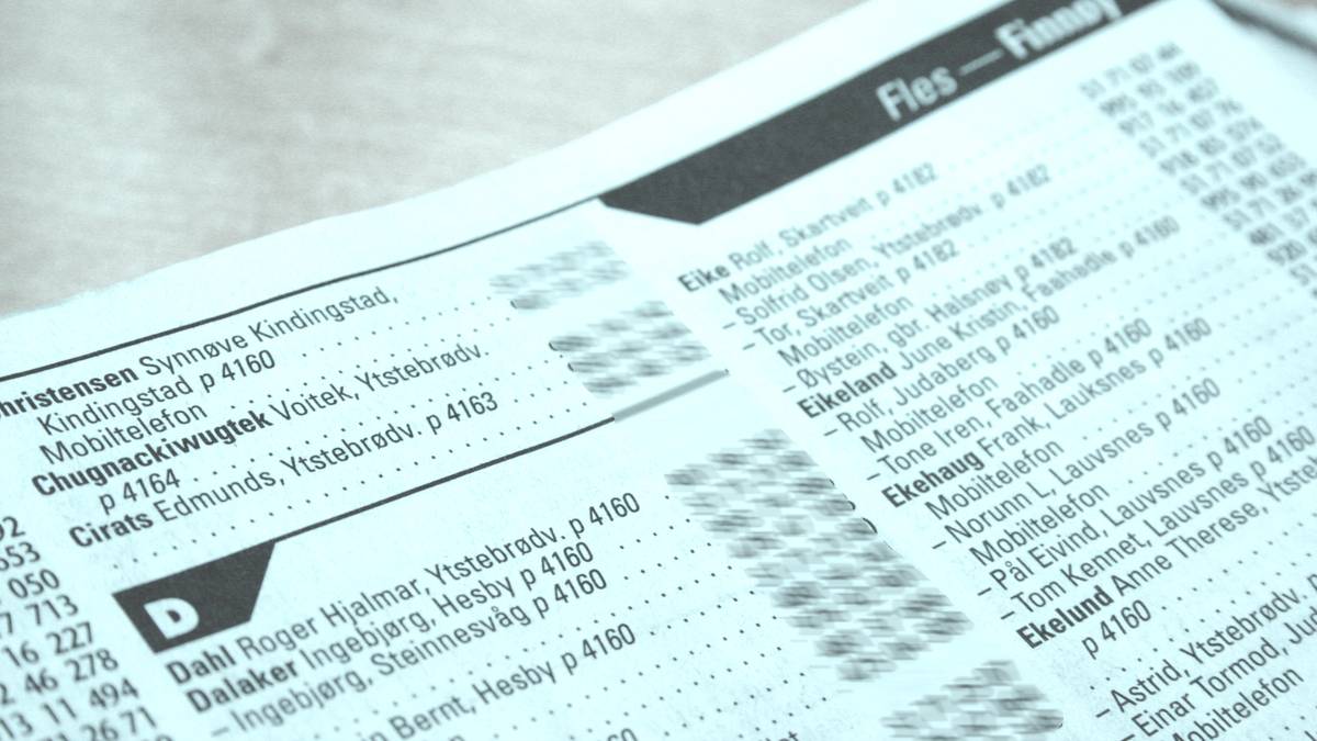 9000 feil i ny telefonkatalog – NRK Rogaland – Lokale nyheter, TV og radio