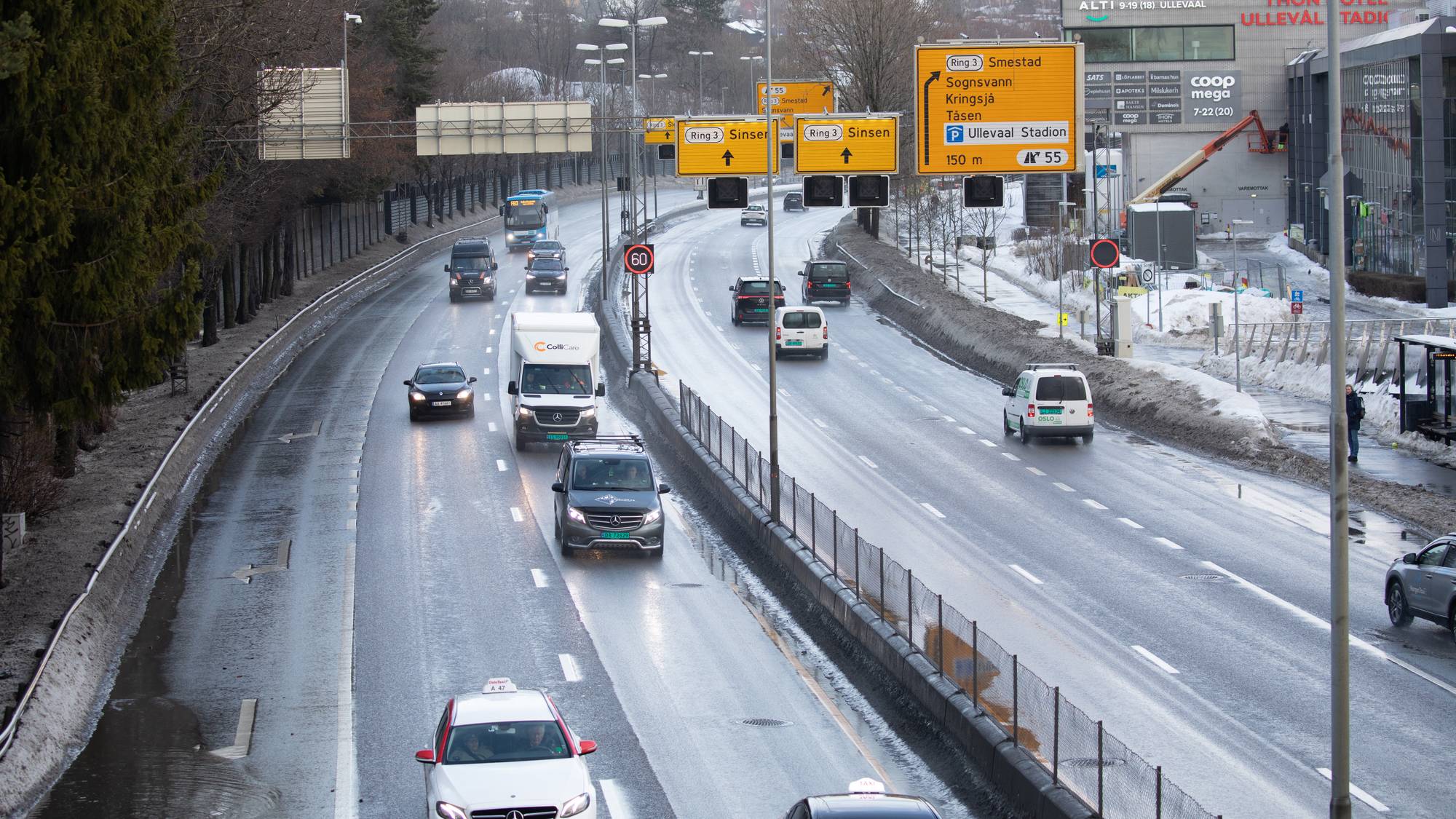 Stenger ett kjørefelt på Ring 3 i seks uker – Stor-Oslo