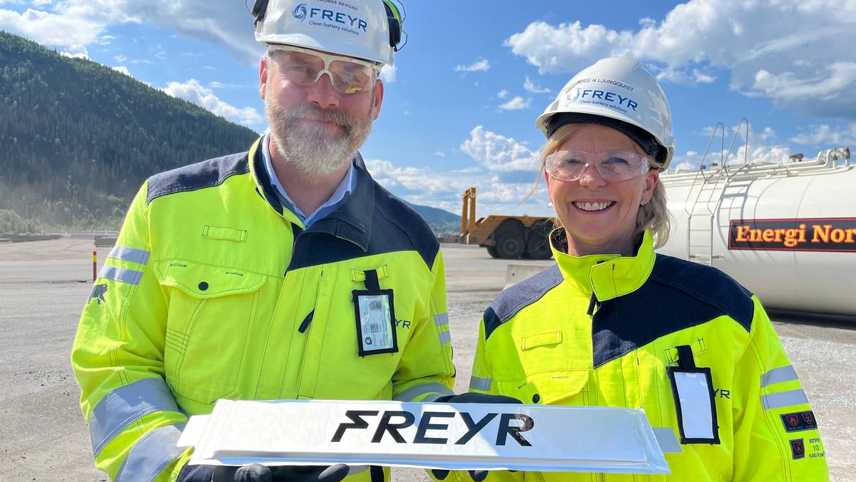 Freyr har laget det første batteriet ved testfabrikken i Rana – NRK ...