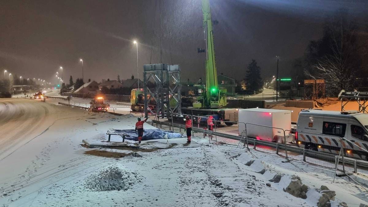 Nå monteres brua – NRK Buskerud – Lokale nyheter, TV og radio