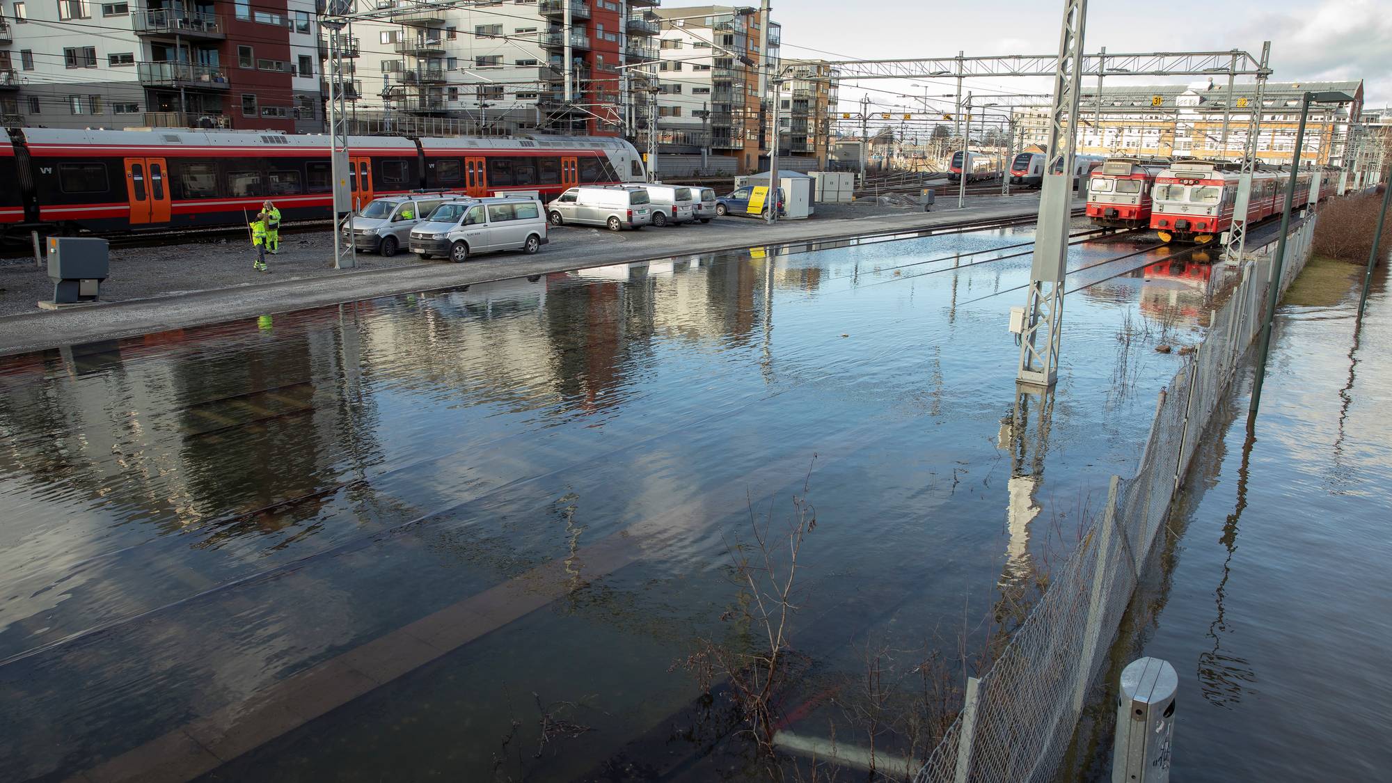 Slik skal de tåle mer ekstremvær – hevet Drammen stasjon med 40 ...