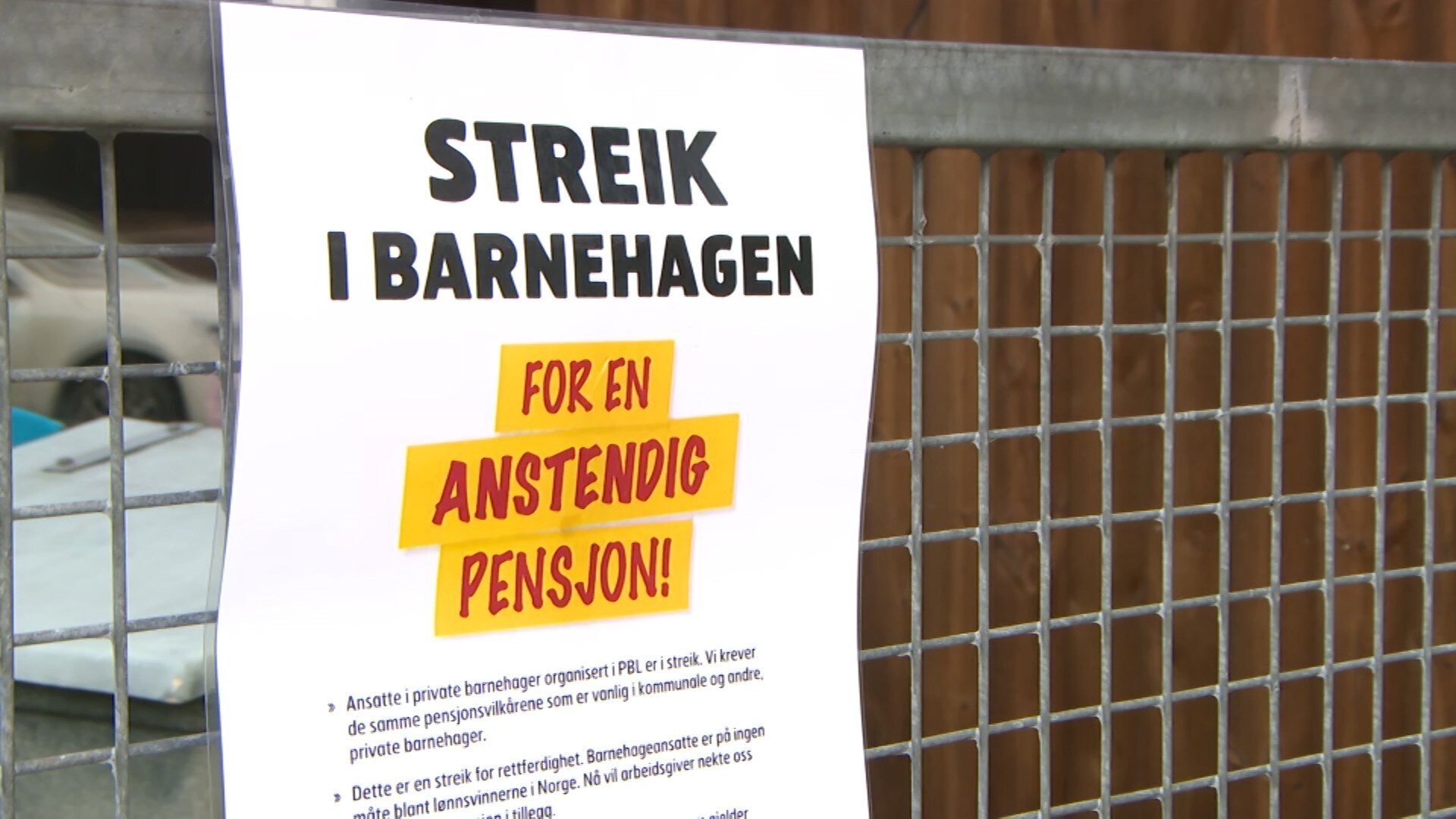 Flere barnehager tatt ut i streik – NRK Sørlandet – Lokale nyheter, TV og radio