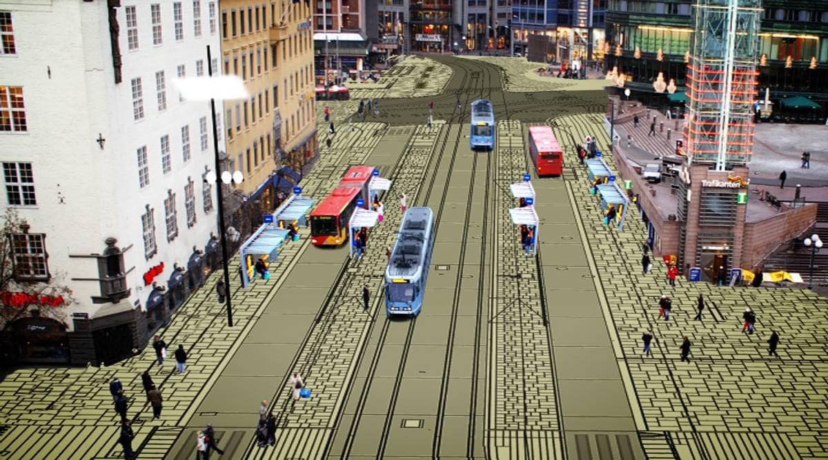 Nye ruter på Jernbanetorget – Stor-Oslo