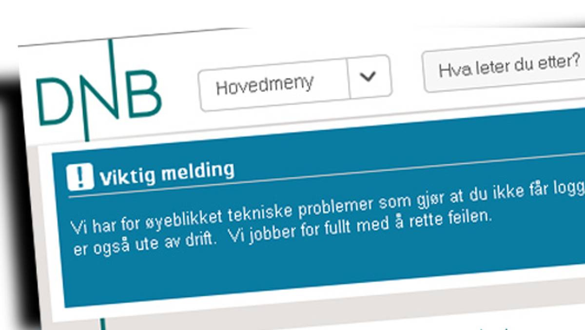 Store problemer for DnB-kunder – Økonomi
