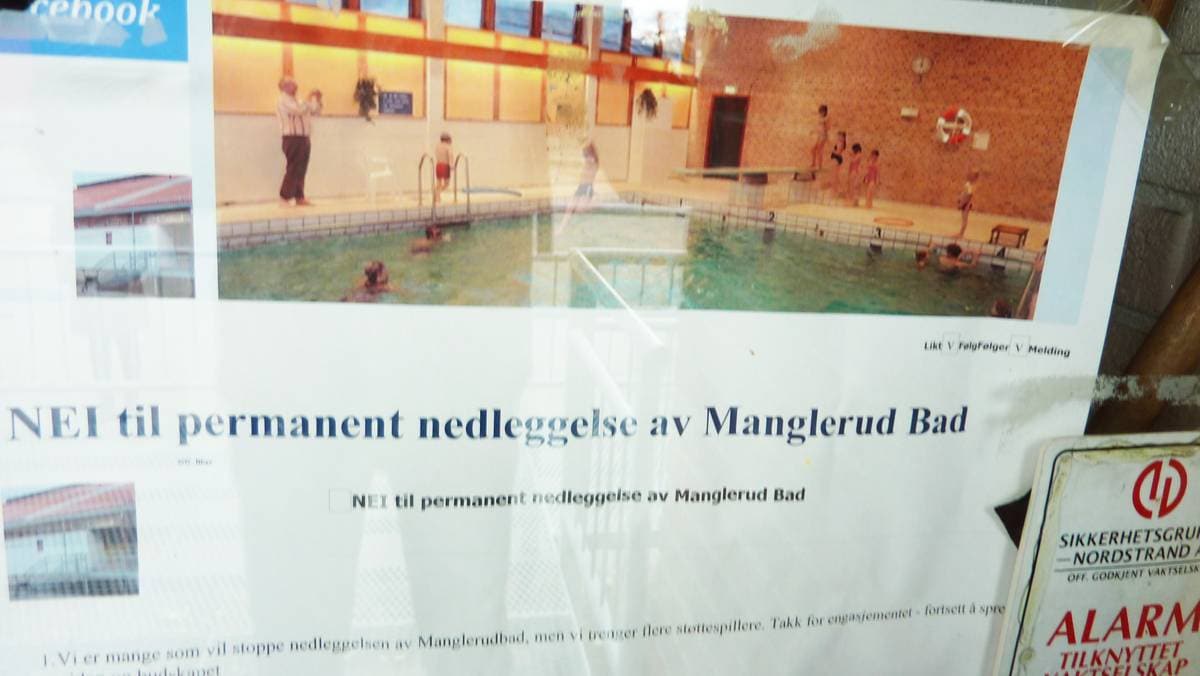 Manglerud bad fortsatt stengt – Stor-Oslo