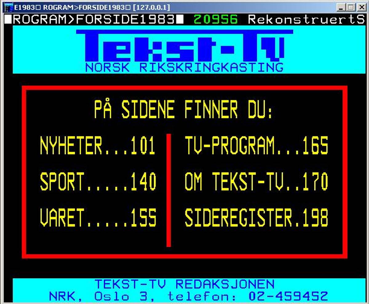 Slutt for tekst-TV etter 42 år – NRK Kultur og underholdning