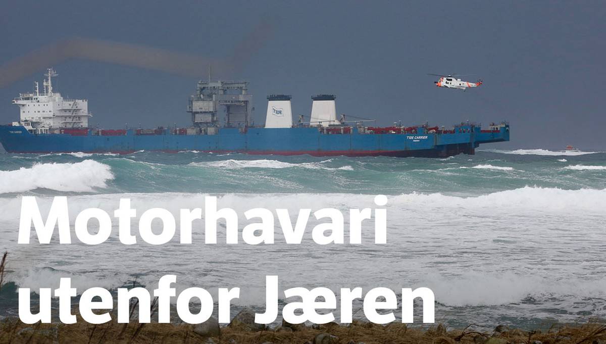 Lasteskip i trøbbel utenfor Jæren – Siste nytt – NRK