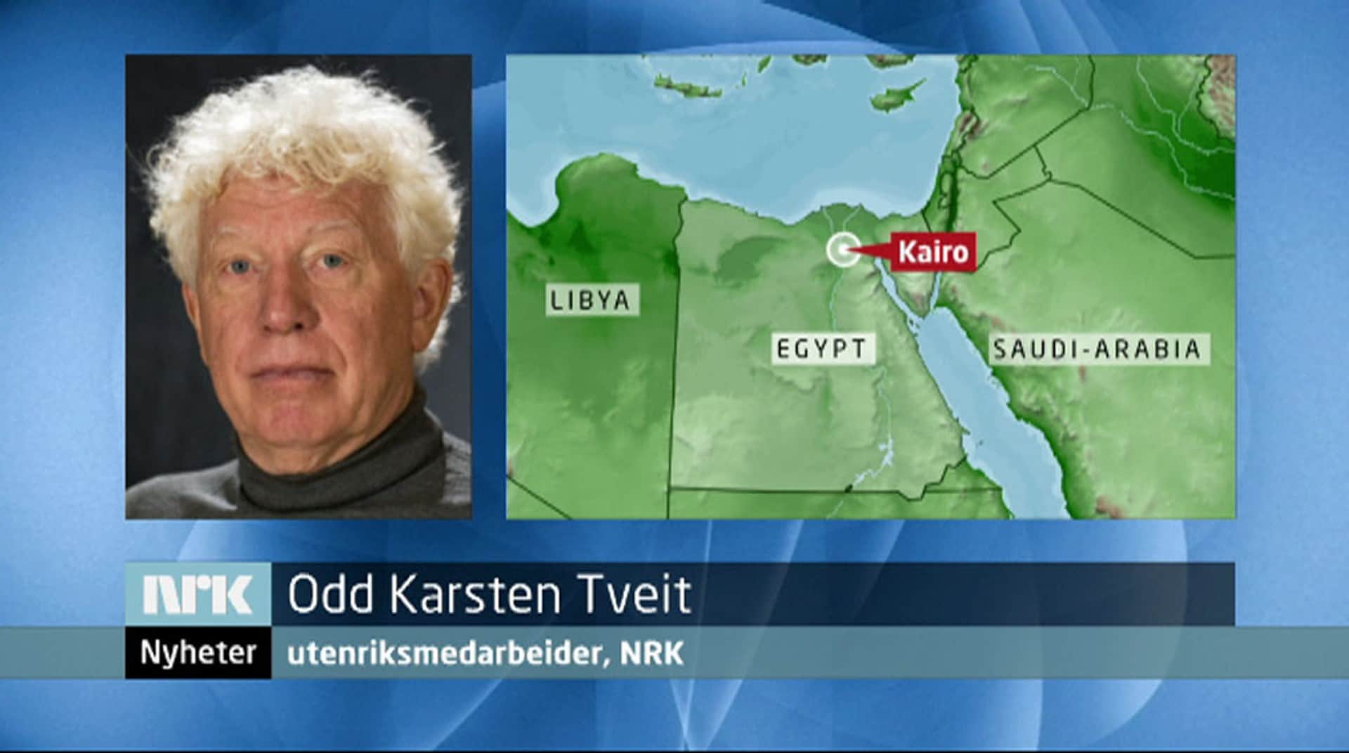 Odd Karsten Tveit rapporterer fra Kairo 28.01.2011 – NRK
