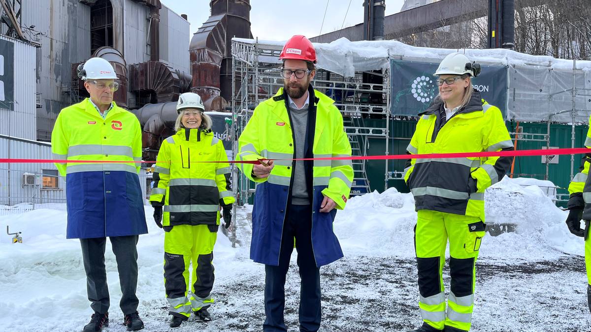Åpnet nytt karbonfangst-anlegg i Rana – NRK Nordland