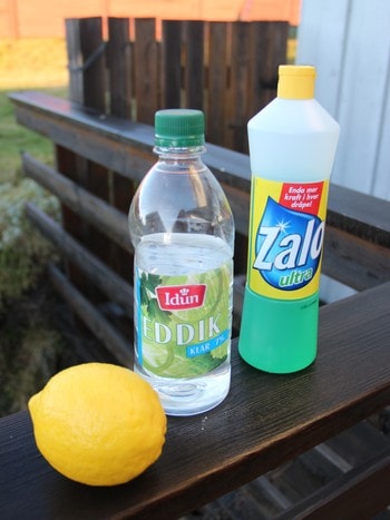 Blandingsforhold eddik og zalo – Sminkespeil