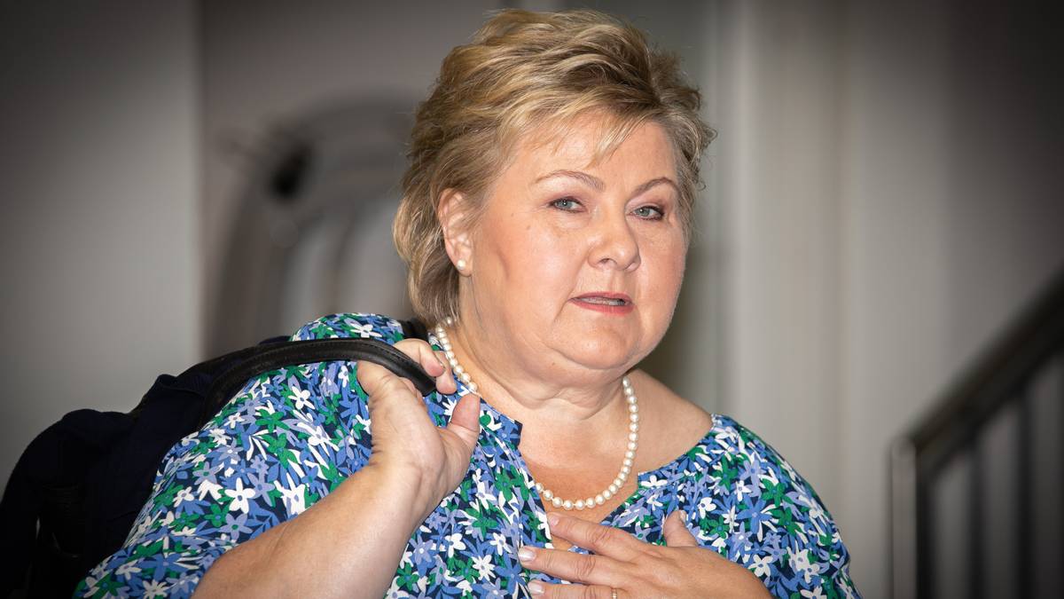 Erna Solberg om Støres ønske om samarbeid: – Helt naturlig – NRK Norge ...