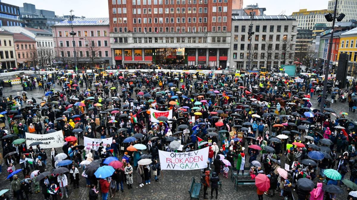 Flere tusen i Palestina-demonstrasjon i Oslo – Siste nytt – NRK