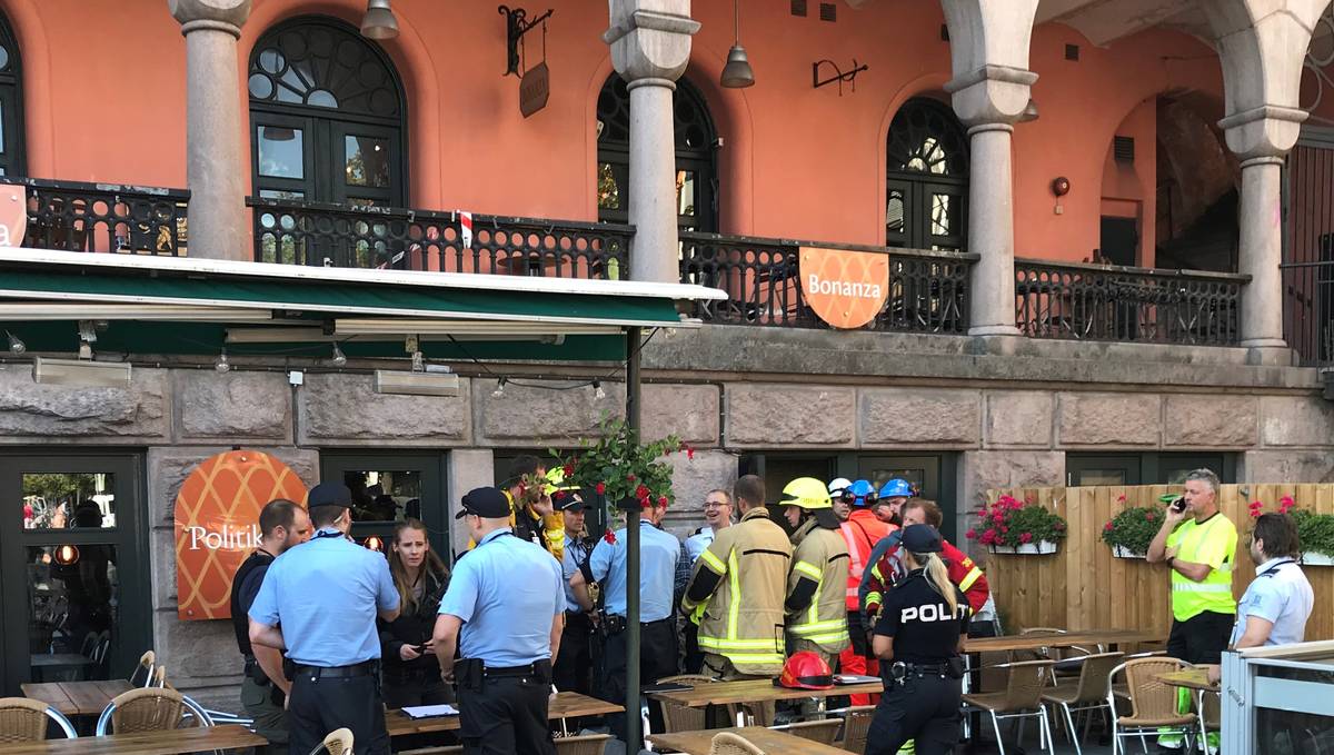 Betongvegg har rast i Oslo sentrum – Siste nytt – NRK