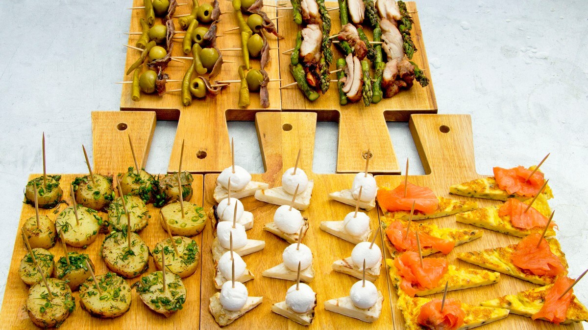 Pintxos – fingermat på fem vis – NRK Mat – Oppskrifter og inspirasjon