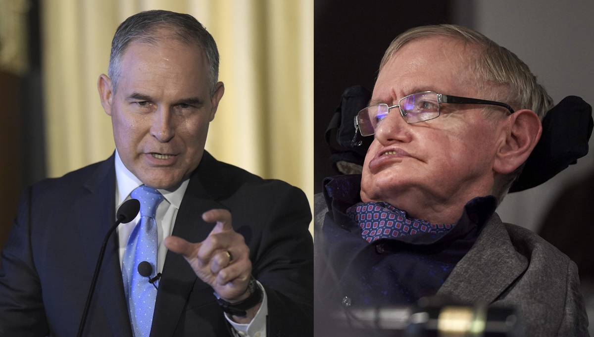 Stephen Hawking mener Trump bør sparke Scott Pruitt – NRK Urix ...