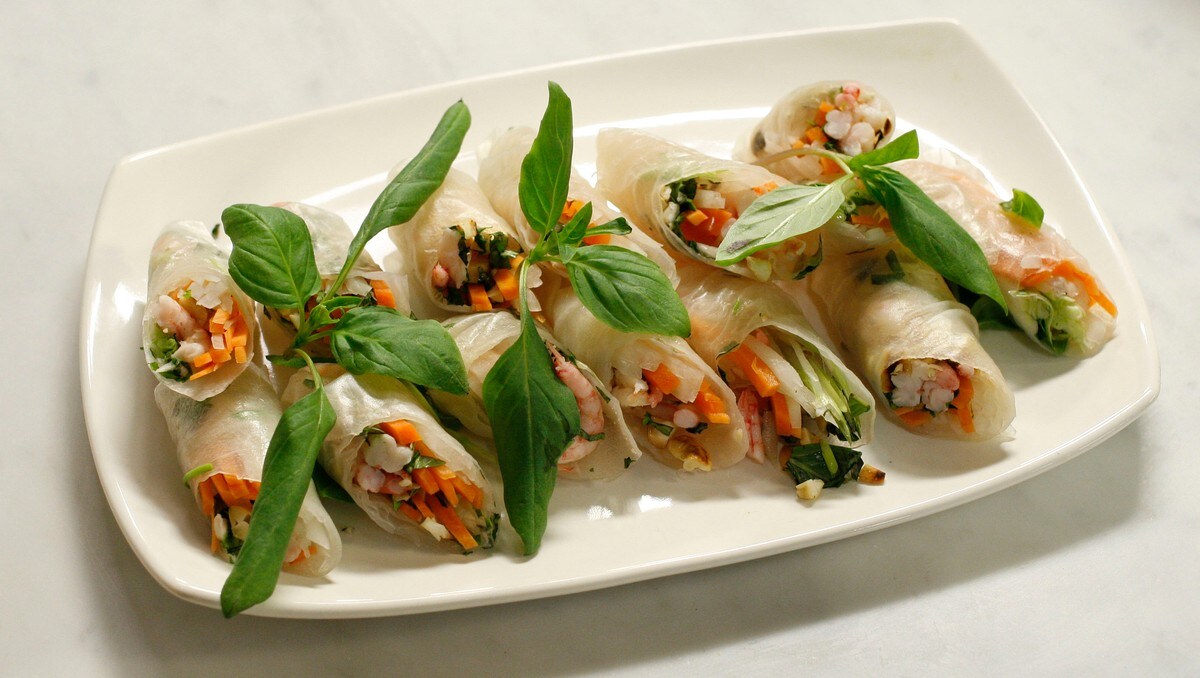 Vietnamesiske vårruller med reker – NRK Mat – Oppskrifter og inspirasjon