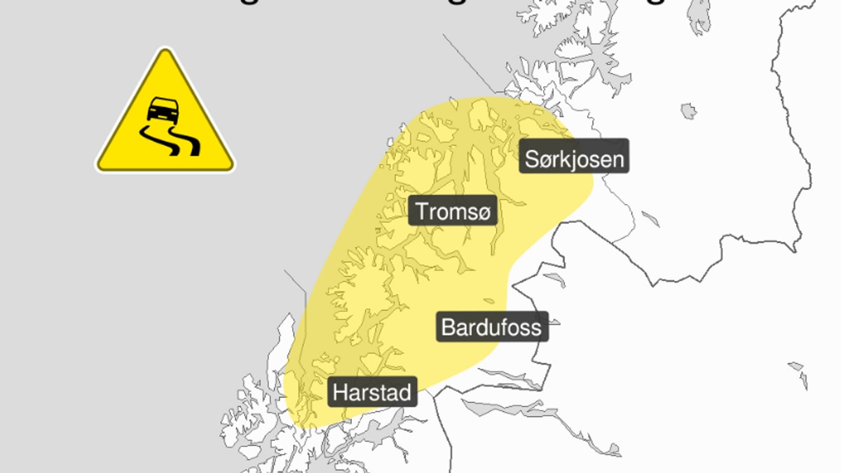 Advarer om glatte veier – NRK Troms og Finnmark