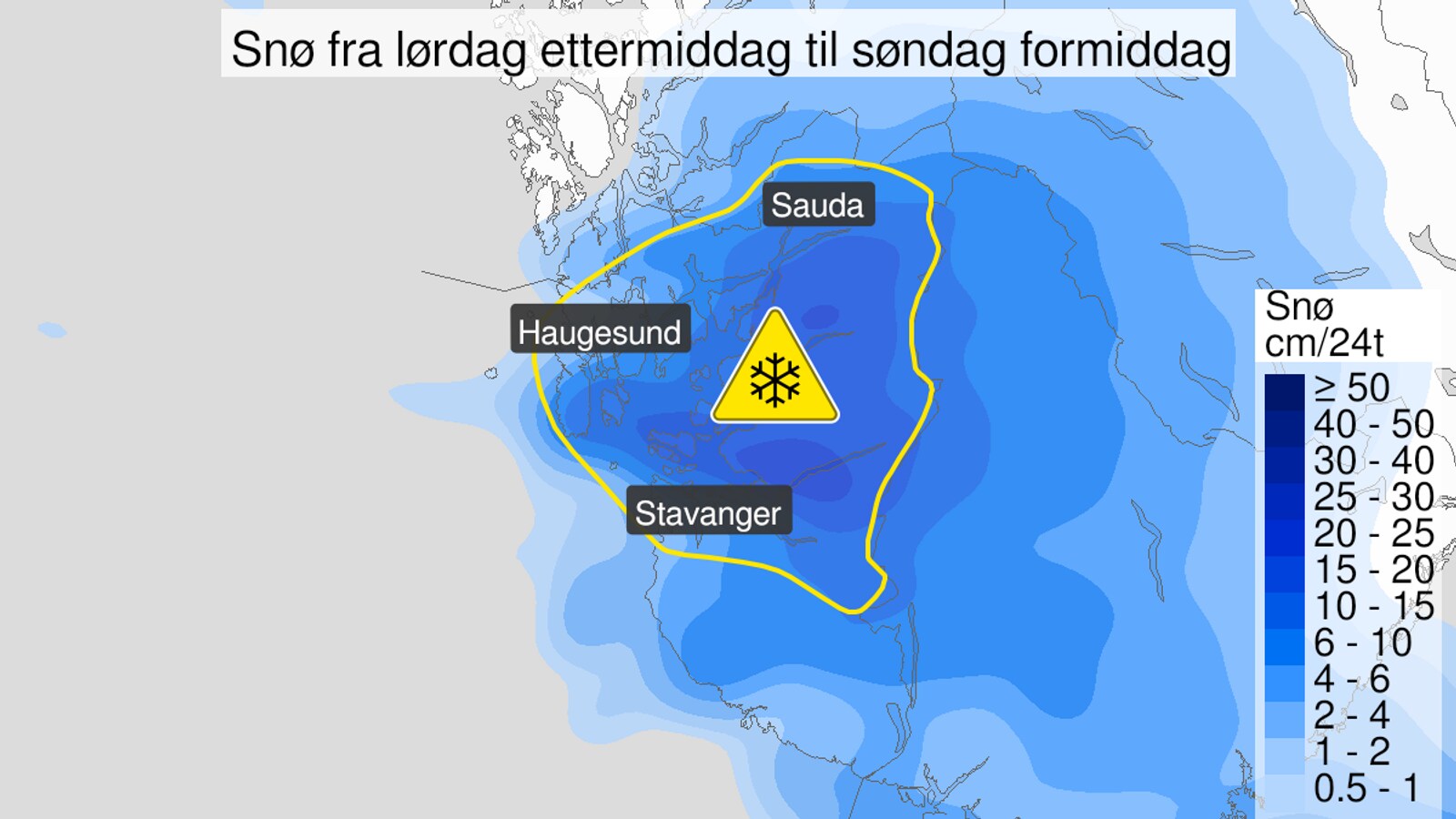 Gult Farevarsel For Snø I Rogaland Nrk Rogaland Lokale Nyheter Tv