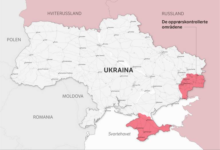 Kart over Ukraina – Russlands invasjon – NRK Urix – Utenriksnyheter og ...