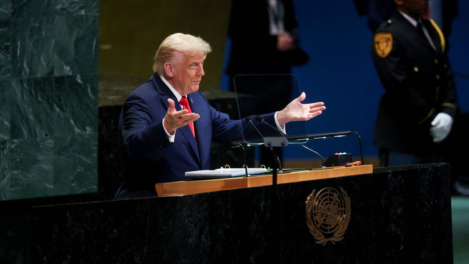 Donald Trump talar i FN for fyrste gong sidan 2020 – NRK Urix ...