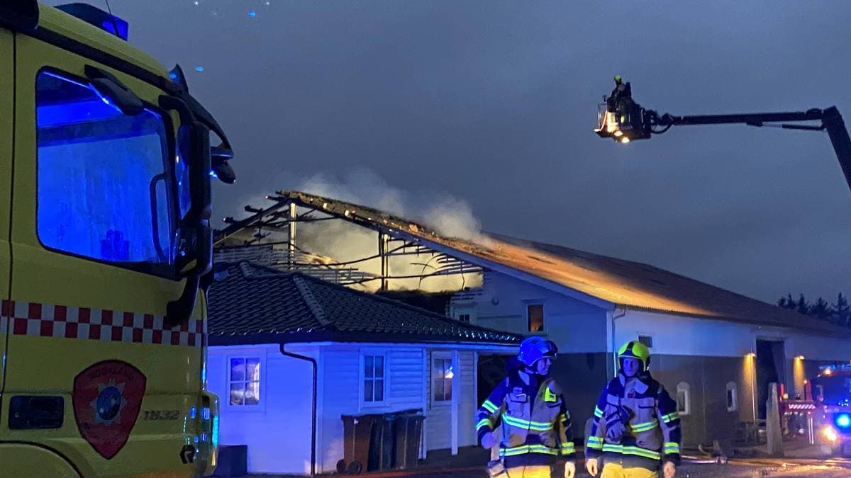 Full fyr i driftsbygning på Tjelta – NRK Rogaland – Lokale nyheter, TV og radio