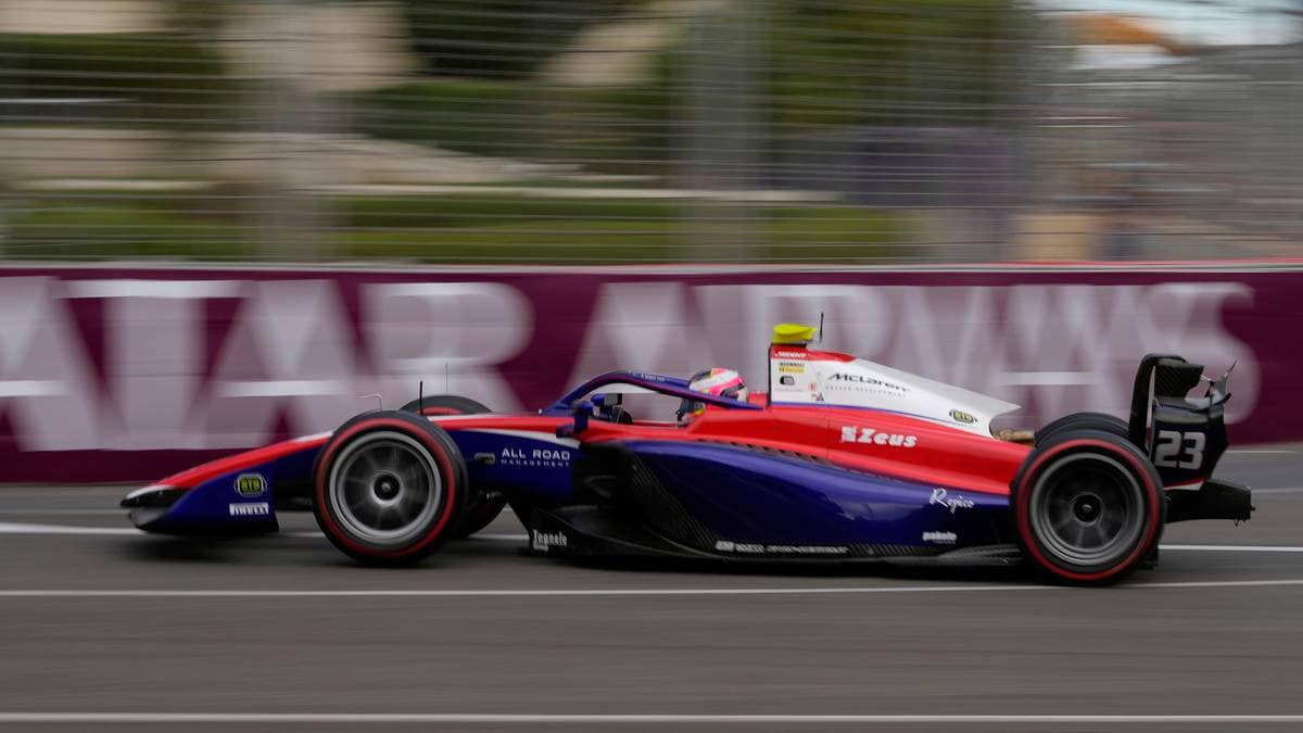 Stenshorne krasjet i hovedløpet i Baku – nedtur i Formel 2-debuten ...