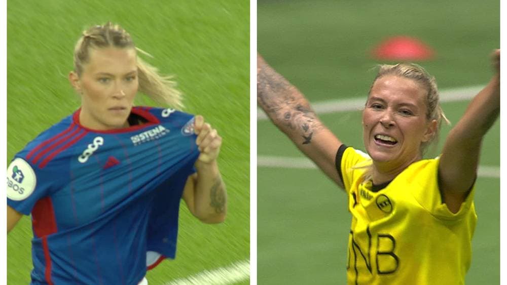 Mimmi Löfwenius poserte med «Hater Enga» før sjokkovergang – her feirer hun med VIF-logoen mot ...