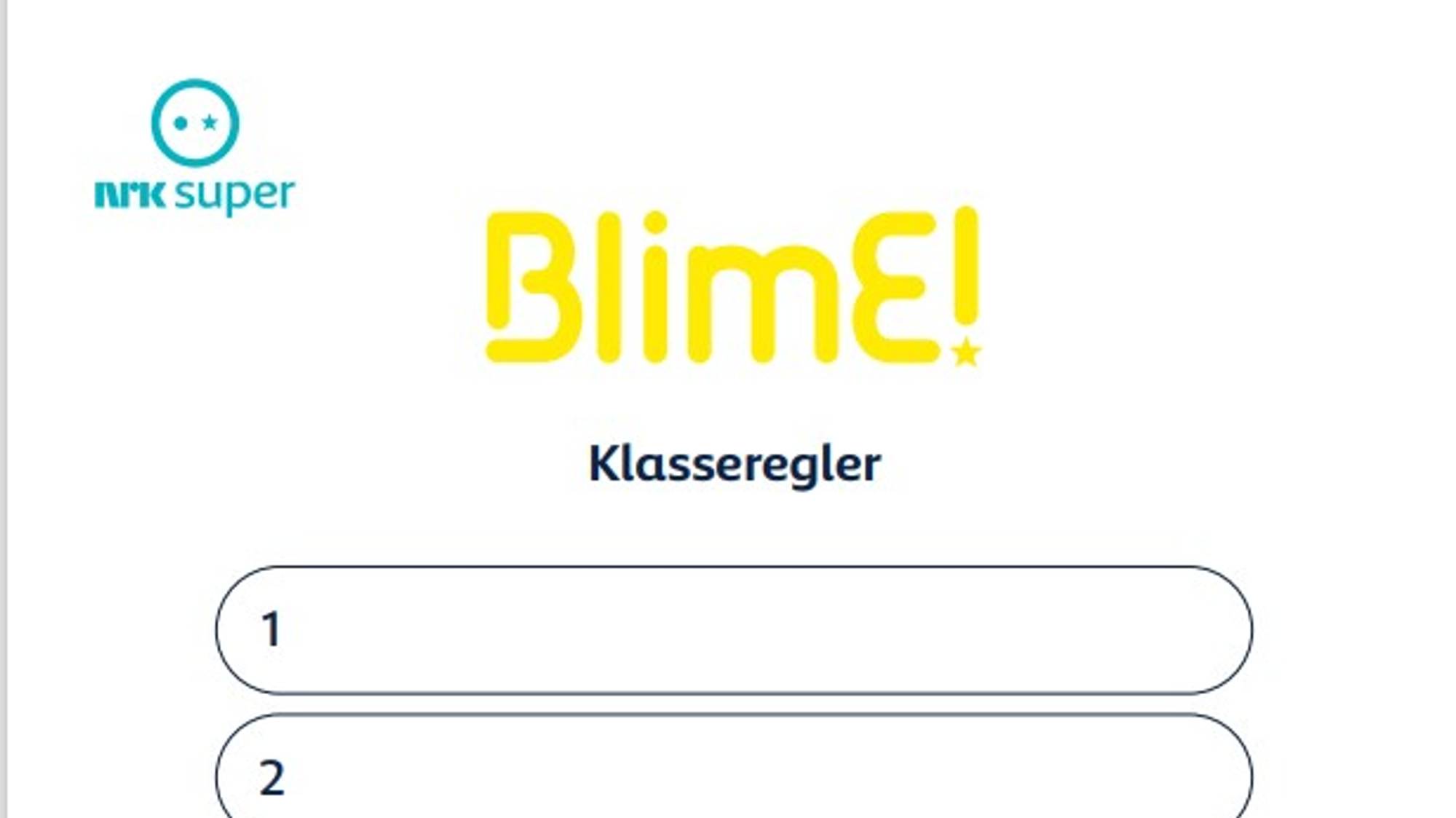 BlimE i klasserommet – NRK Skole – Lærerike programmer og klipp
