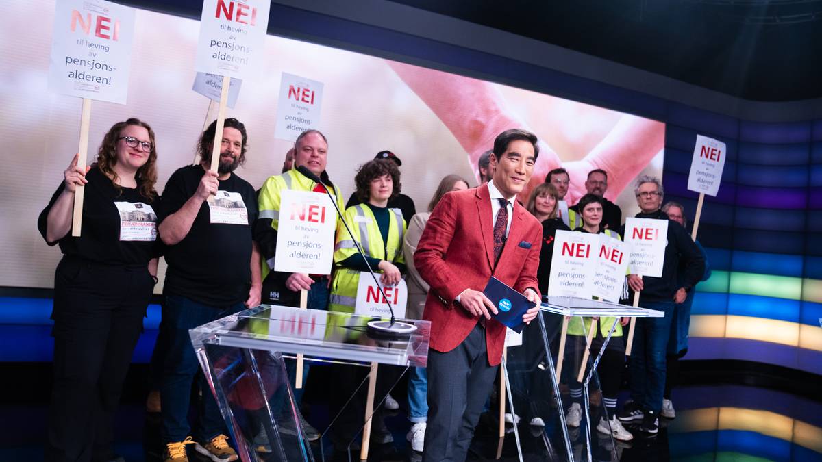 15 pensjons-demonstranter i Debatten-studio – Siste nytt – NRK