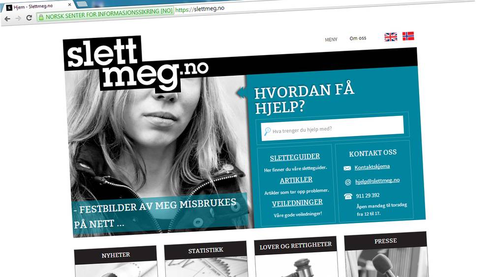 Hjelpetjenesten SlettMeg har stanset arbeidet – NRK Innlandet – Lokale ...