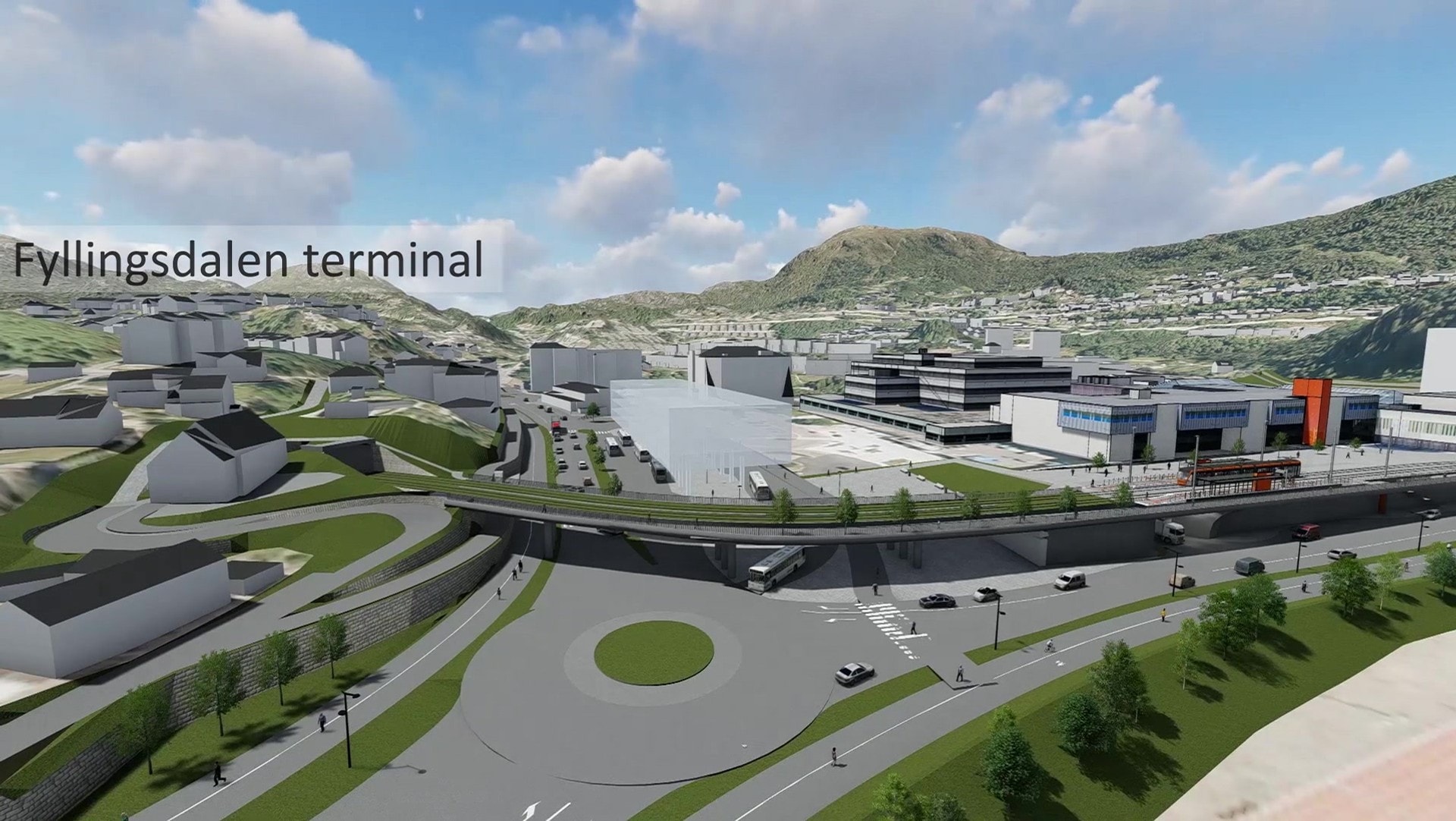 Video: Bli med Bybanen fra sentrum til Fyllingsdalen – NRK