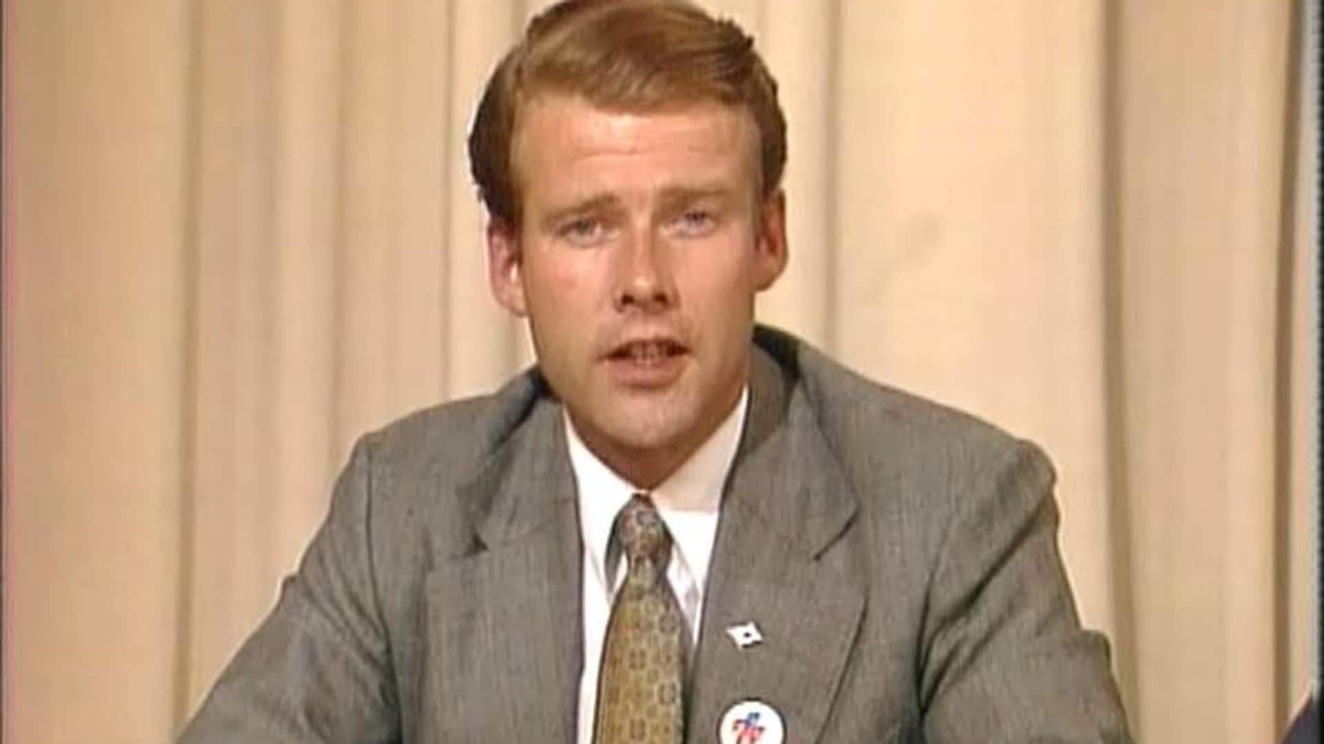 Carl I. Hagen som ung politiker – NRK