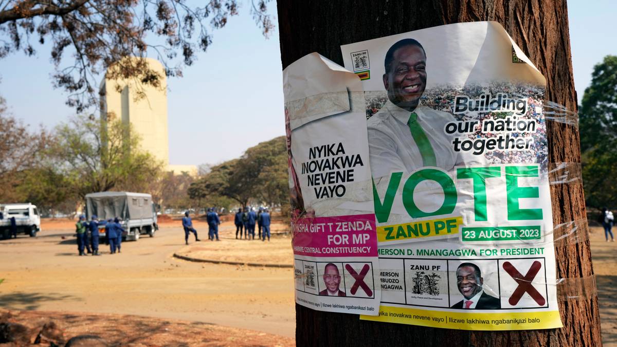 Presidenten i Zimbabwe vant valget lørdag – Siste nytt – NRK