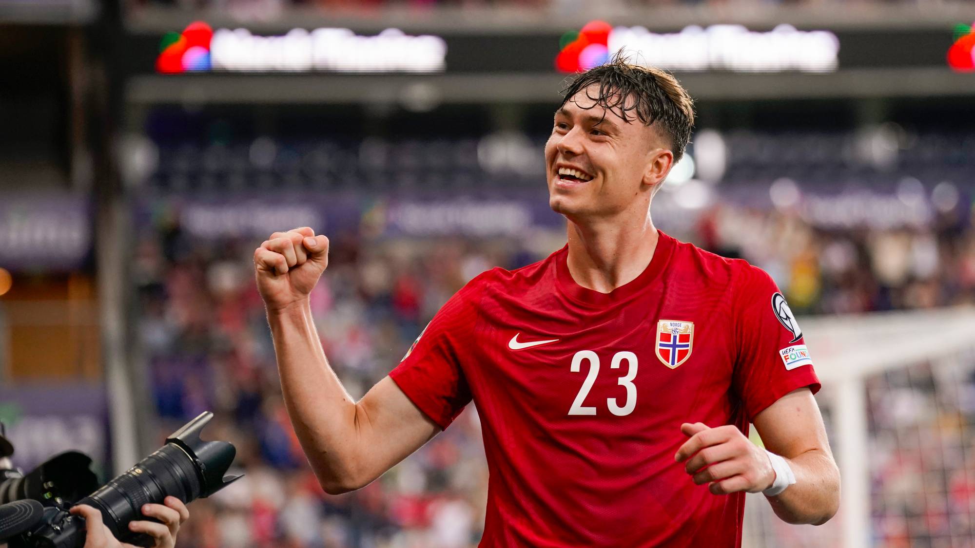 Antonio Nusa debuterte med scoring – yngste målscorer på landslaget ...