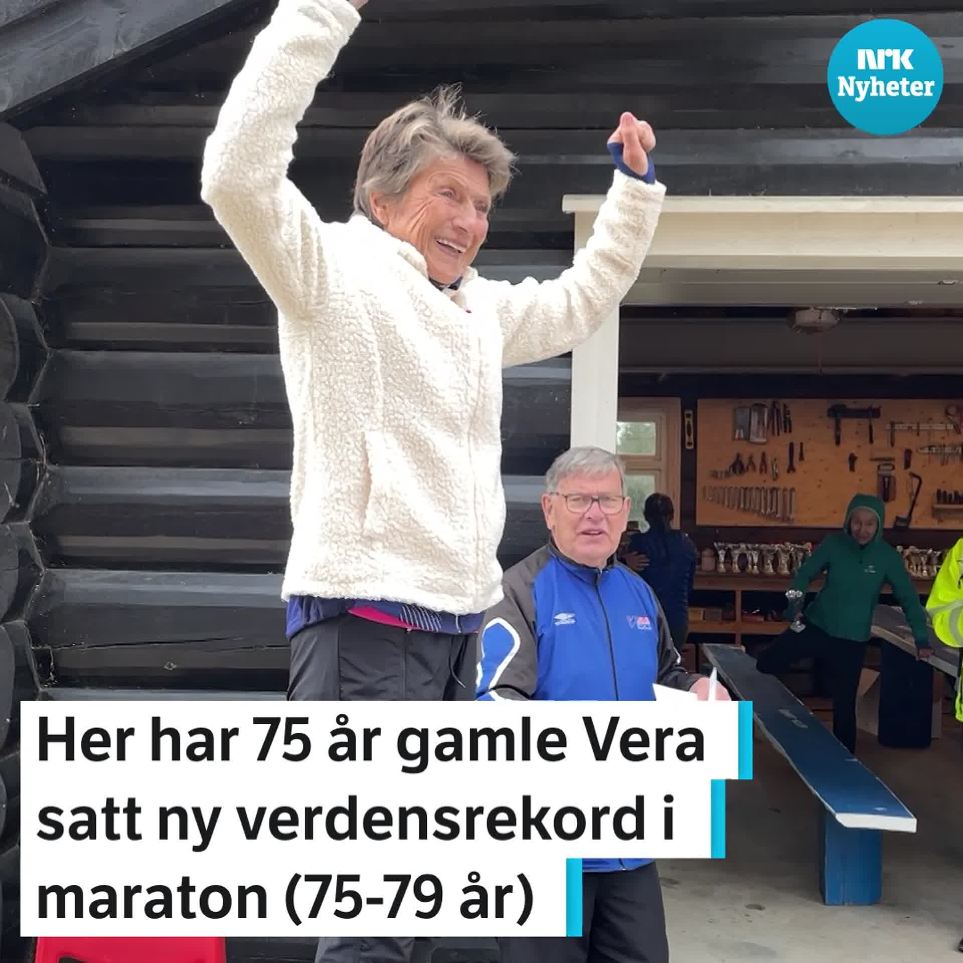 VERA (75) løp til ny verdensrekord – NRK