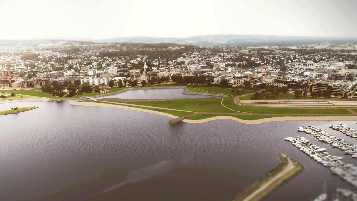 Hamar sentrum med og uten dobbeltspor – NRK Innlandet – Lokale nyheter ...